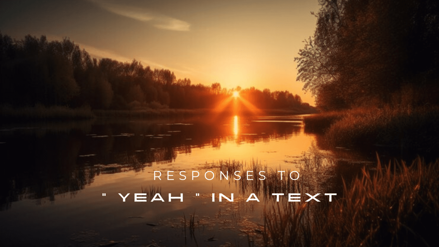 200+ Responses to “Yeah” In A Text | Great Collection