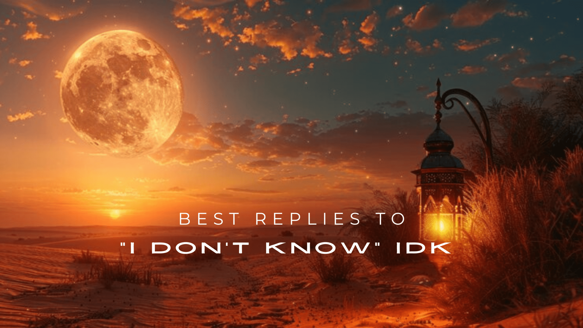 200+ Best Replies To "I Don't Know (IDK)" You Won't Believe