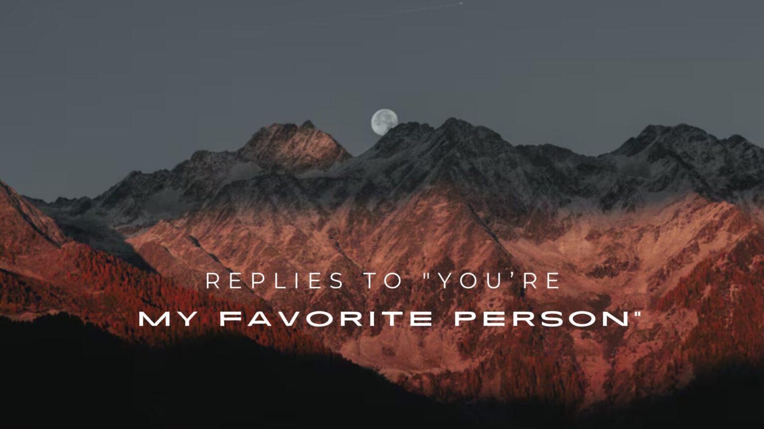 Respond "You’re My Favorite Person” with Love : 200+ Replies
