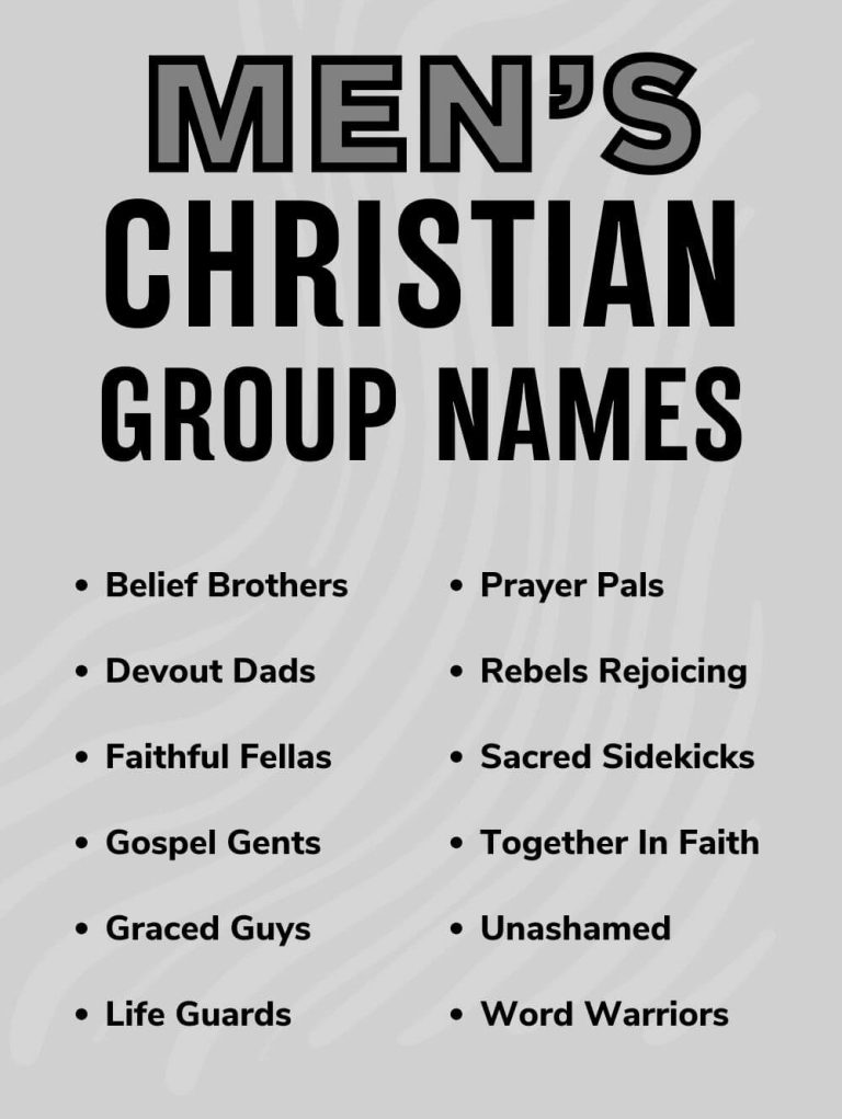 Christian Team Names: Inspiring and Uplifting Ideas for Your Group ...