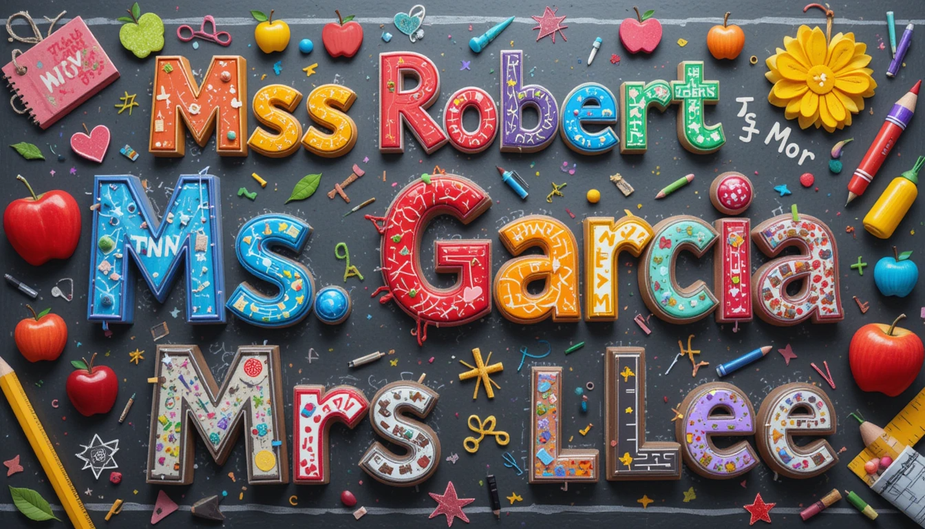 Teacher Names Girl: Popular, Professional, and Creative Naming Ideas ...