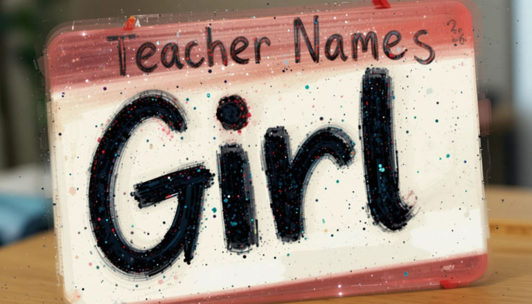 Teacher Names Girl: Popular, Professional, and Creative Naming Ideas ...