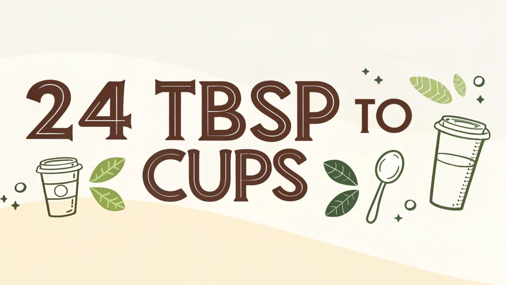 24 Tbsp to Cups: A Comprehensive Guide - Vibro Media