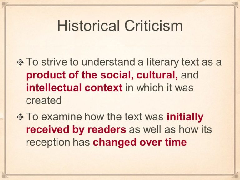 Importance of Historical Criticism: Unlocking the Past to Understand ...