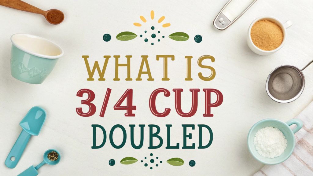 What Is 3/4 Cup Doubled: A Complete Guide to Scaling Measurements ...