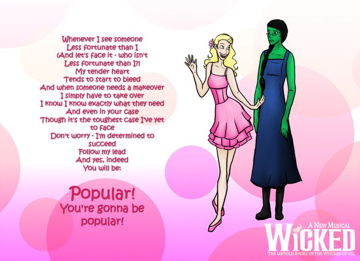 Popular Wicked Lyrics: Exploring Glinda Iconic Anthem from the Musical ...