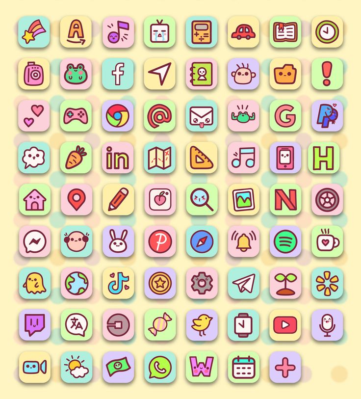 Transparent Kawaii App Icons: Transform Your Device with Effortless ...